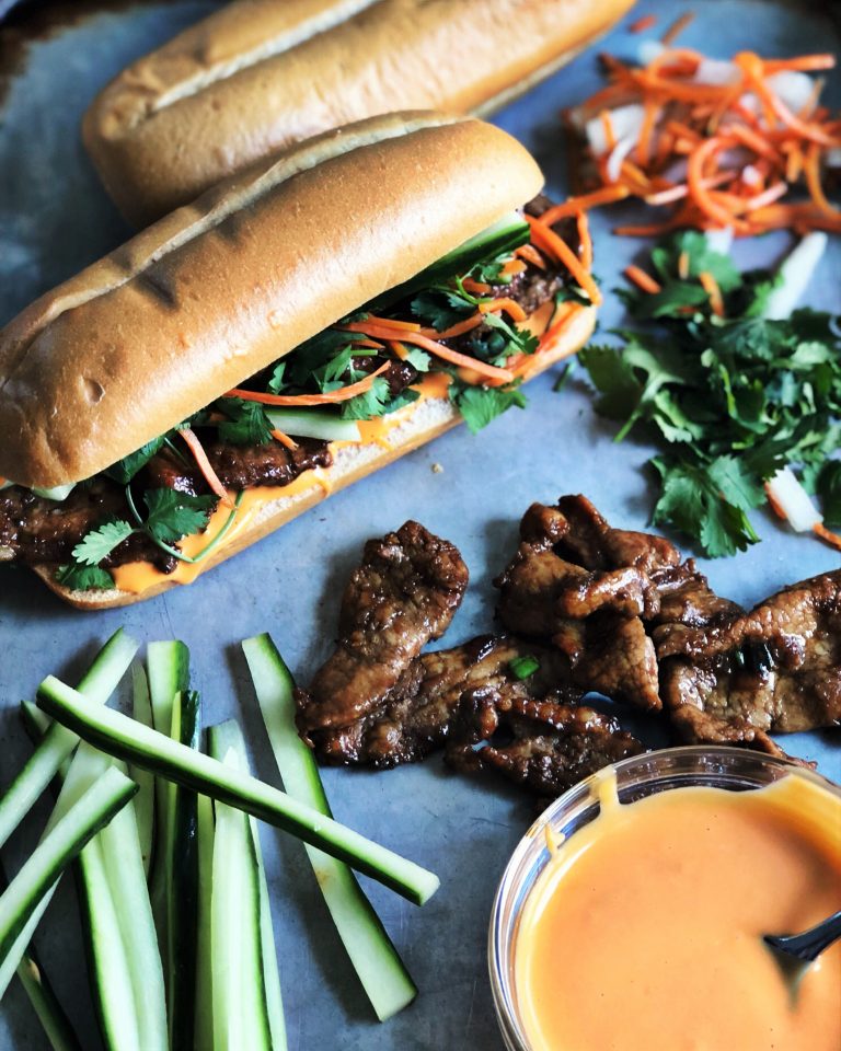 Seared Pork Banh Mi - Plum Street Collective
