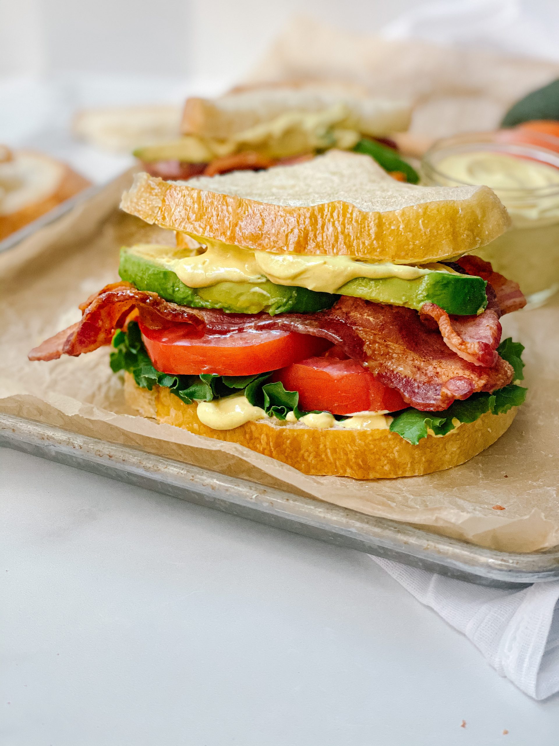 Avocado BLT with the Best Creamy Garlic Sauce - Plum Street Collective